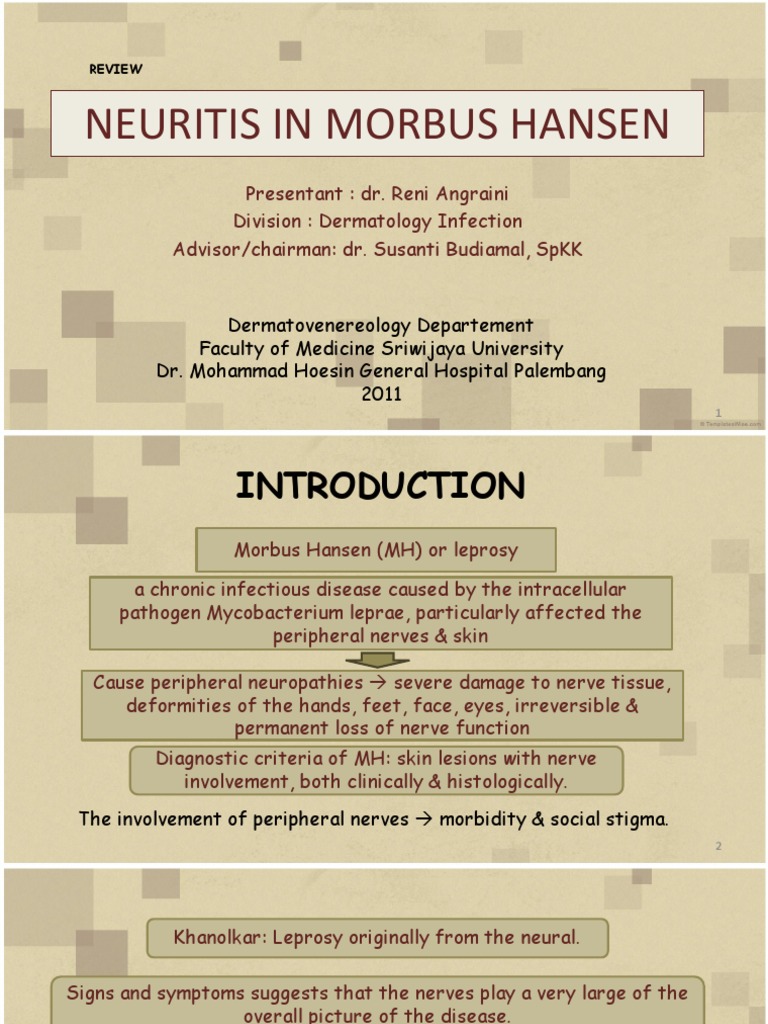 Neuritis in Morbus Hansen | PDF | Peripheral Neuropathy | Leprosy