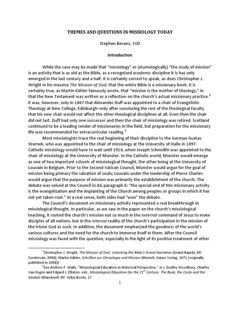 Themes and Questions in Missiology Today: Century: The Book, The Circle ...