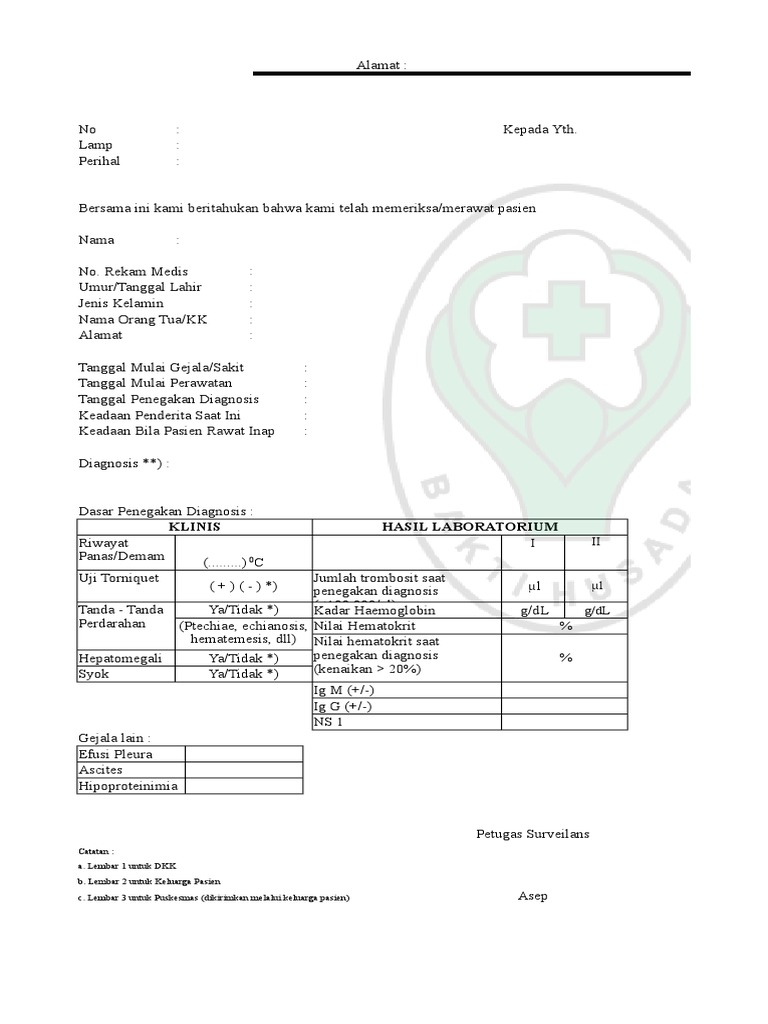 Laporan Kdrs DBD | PDF