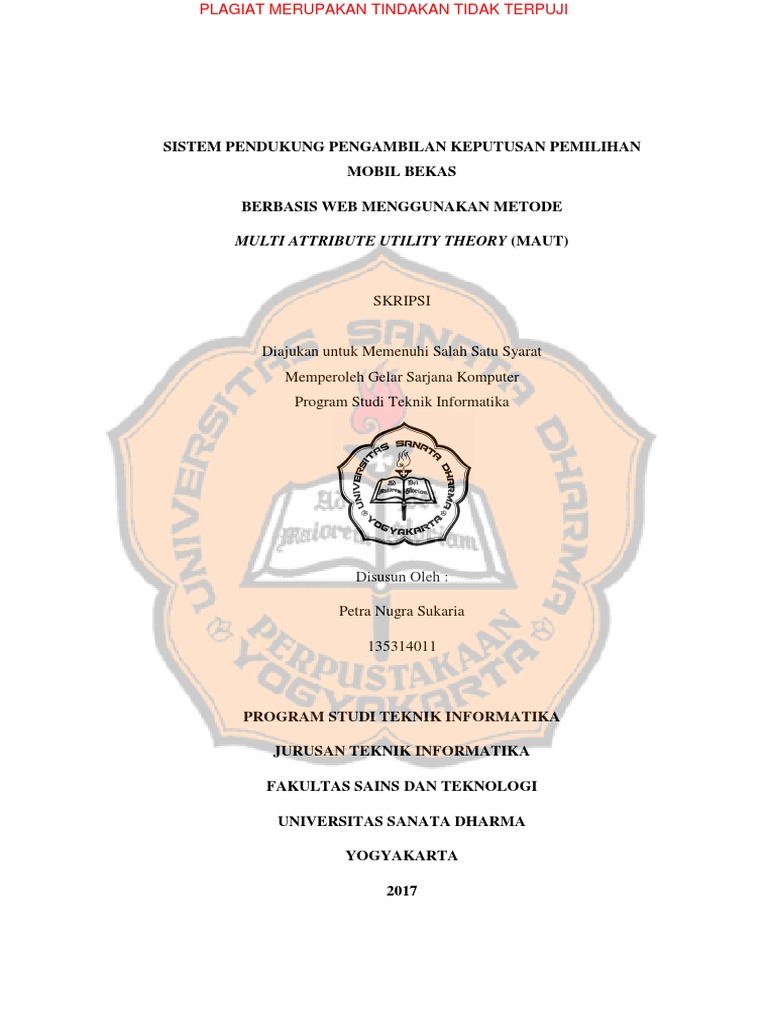 SPK Mobil Bekas MAUT PDF | PDF