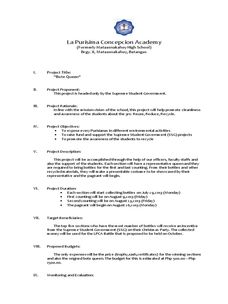 LPCA Environmental Awareness Projects | PDF | Storytelling | Essays