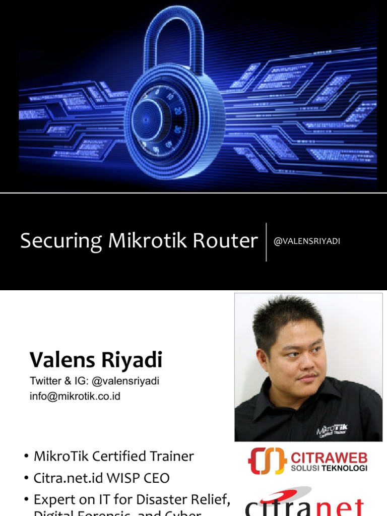 Vulnerability Mikrotik | PDF | Proxy Server | Firewall (Computing)