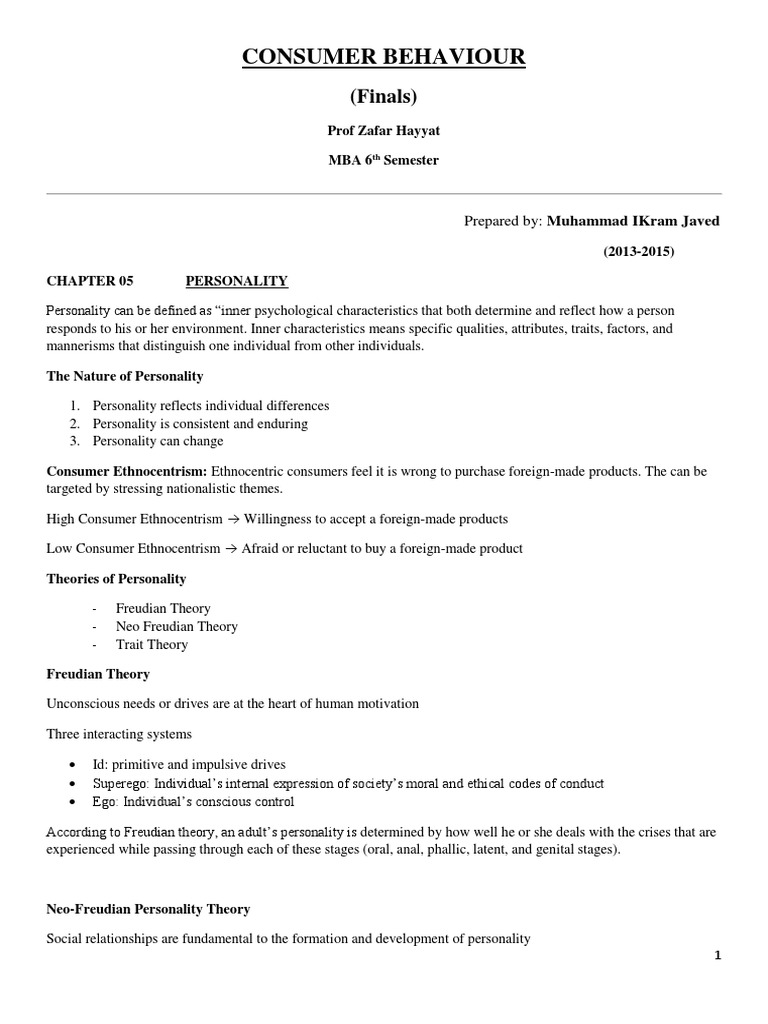 Consumer Behavior | PDF | Classical Conditioning | Perception