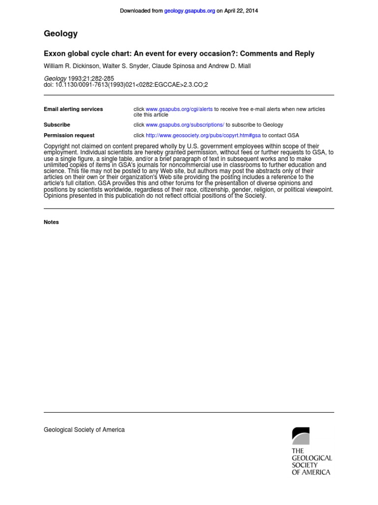 Geology: Exxon Global Cycle Chart: An Event For Every Occasion ...