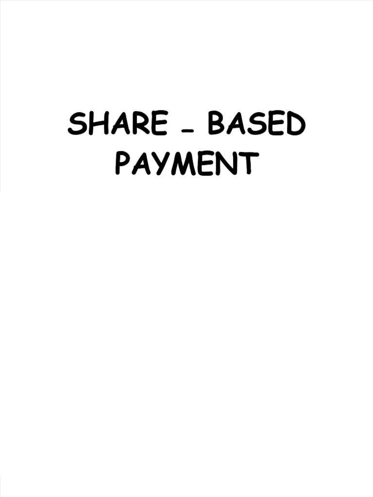Share Based Payment | PDF | Option (Finance) | Vesting
