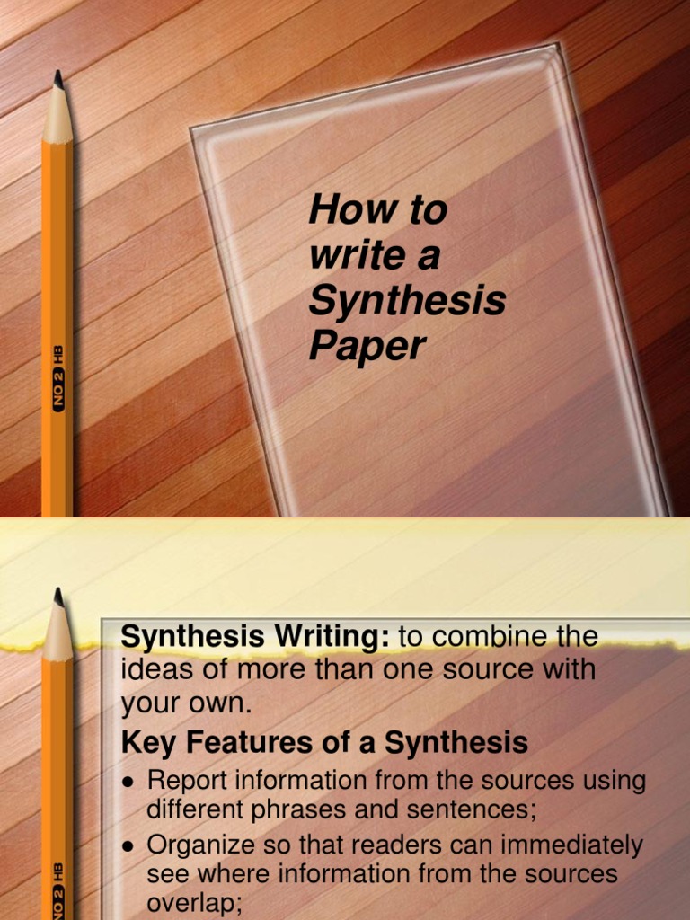 Writing A Synthesis Paper PDF | PDF | Essays | Cognitive Science