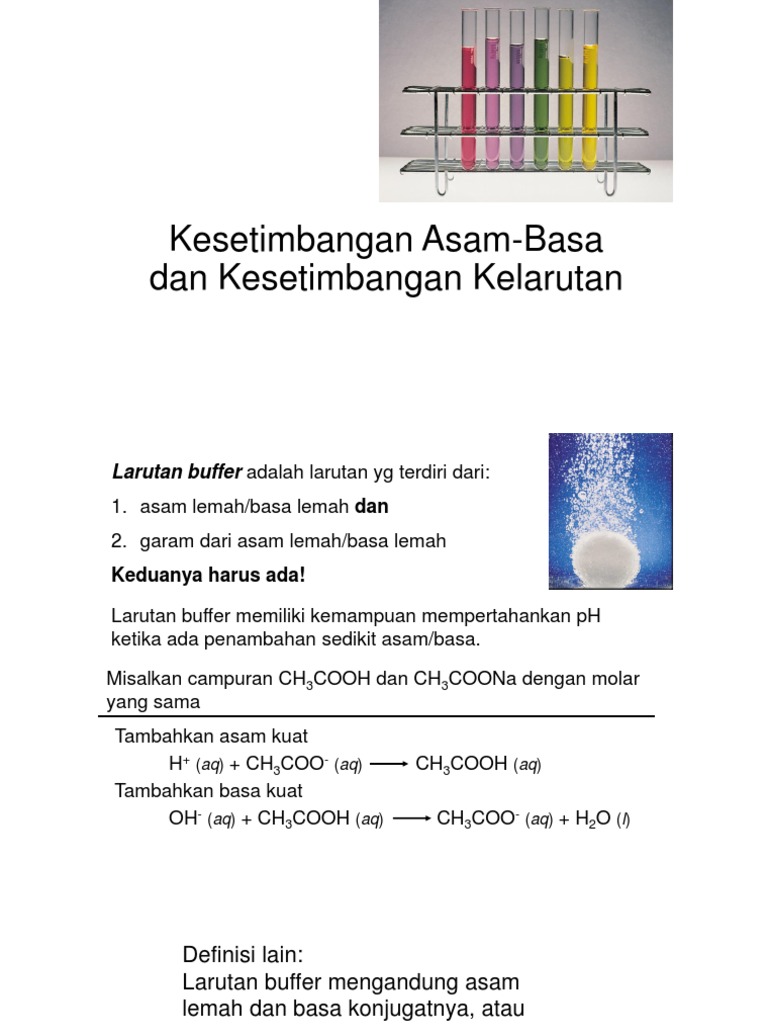 Kesetimbangan Asam-Basa | PDF