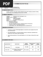 VLSI Resume Sample | PDF | Digital Electronics | Electronics