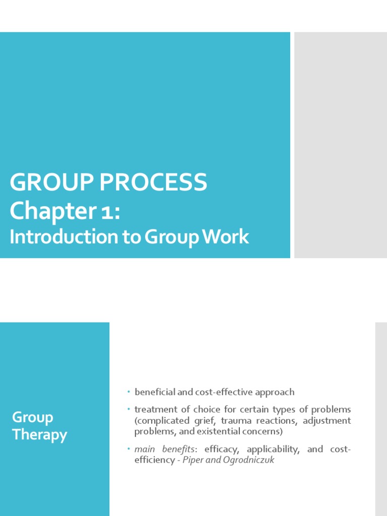 Group Process: Introduction To Group Work | PDF | Psychotherapy ...