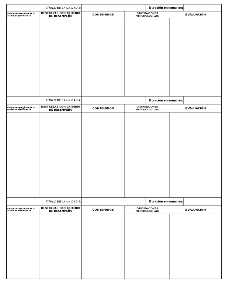 Formato Excel Pca | PDF
