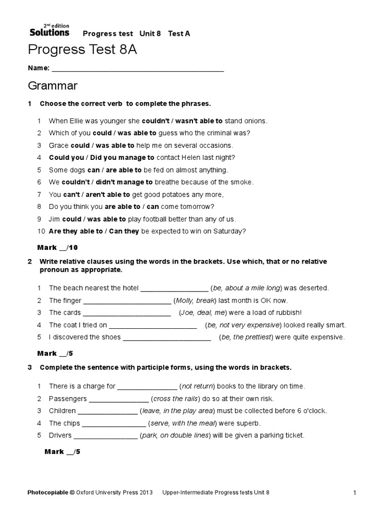 Upp-Int Progress Test Unit 08 A | PDF | Wind Power | Energy Development