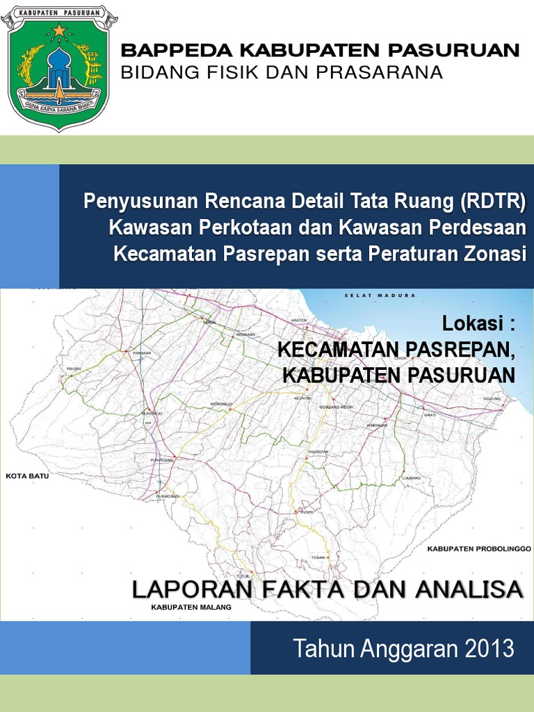 Laporan Fakta Analisa RDTR Kec Pa PDF | PDF