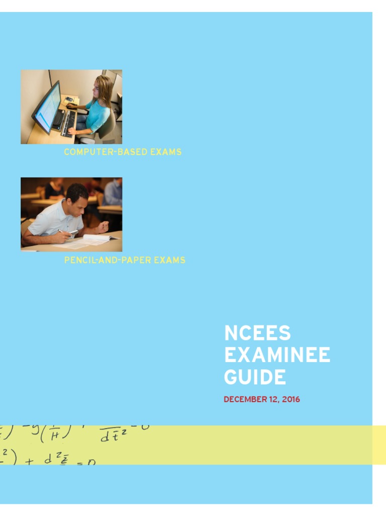 Ncees Examinee Guide: Computer-Based Exams | PDF | Test (Assessment ...