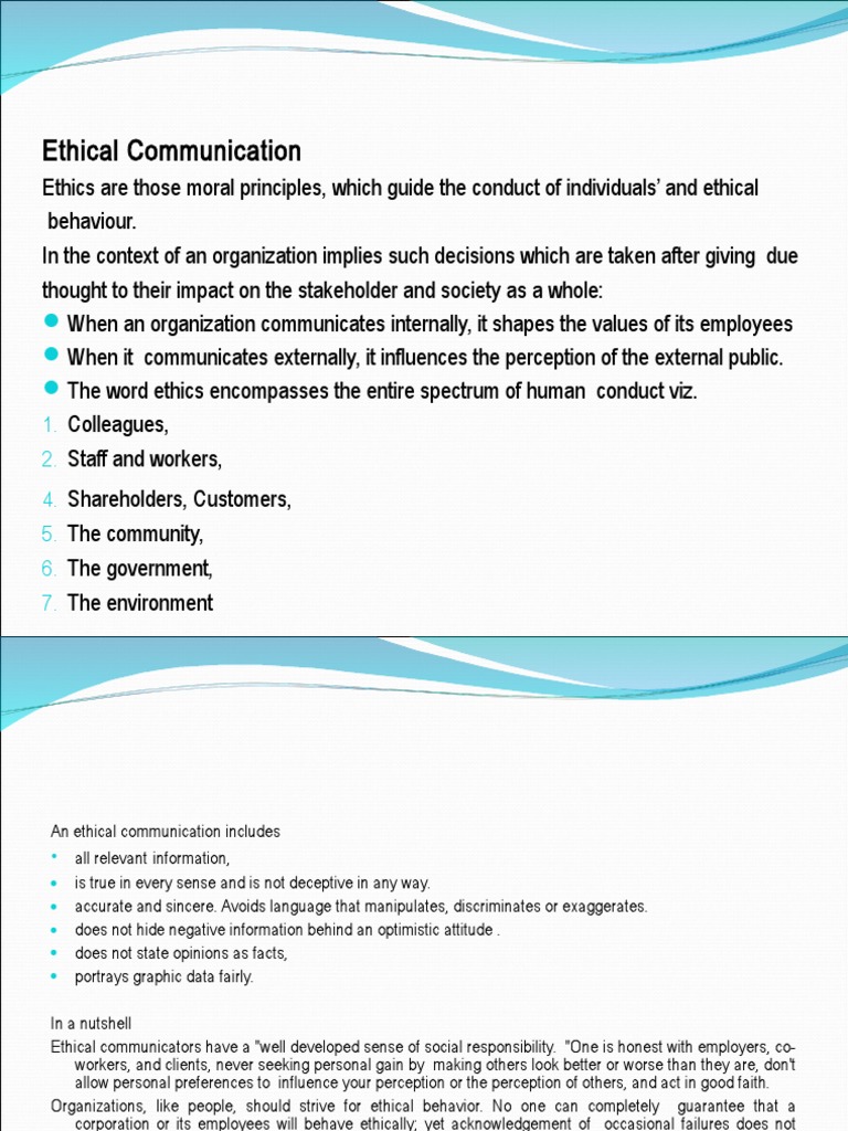 Ethical Communication | PDF | Value (Ethics) | Whistleblower