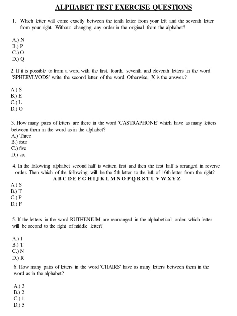 Alphabet Test | PDF | Alphabet | Encodings