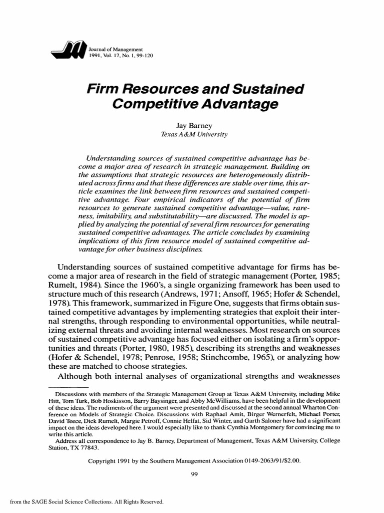 3 - Barney 1991 VRIN | PDF