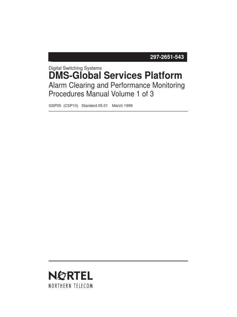 Alarm Clearing 297-2651-543 v1 PDF | PDF | Information And ...