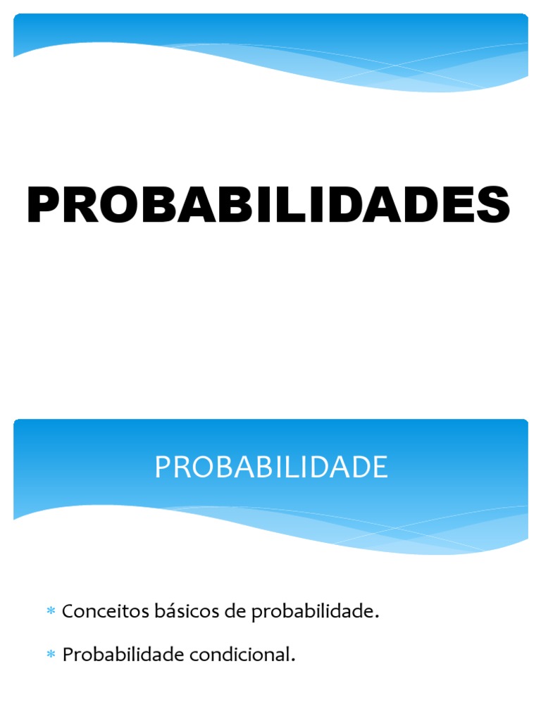 Probabilidade - Aula PDF | PDF | Probabilidade | Teoria