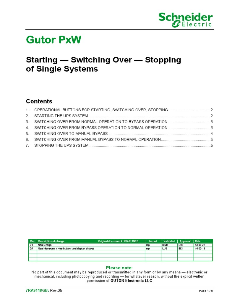 UPS Schneider | PDF | Mains Electricity | Rectifier