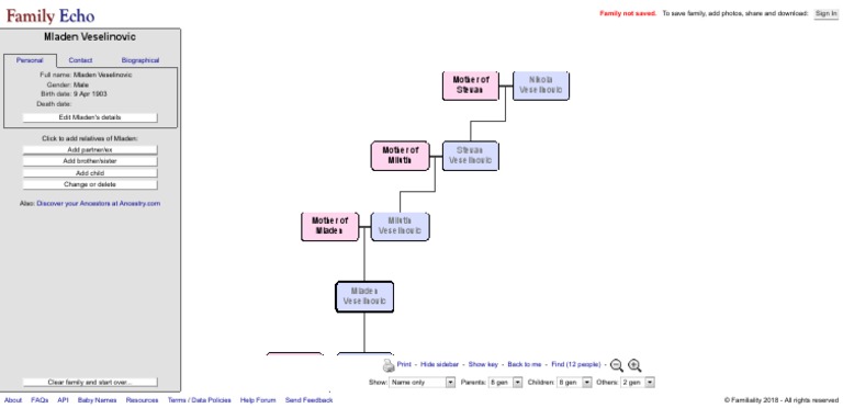 Family Echo - Free Online Family Tree Maker PDF | PDF | World Wide Web ...