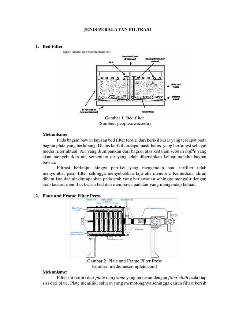 Jenis Peralatan Filtrasi | PDF | Griya & Taman
