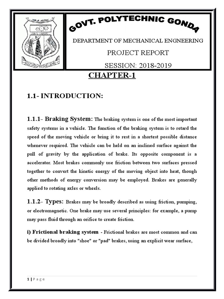 Report | PDF | Brake | Electromagnetic Induction