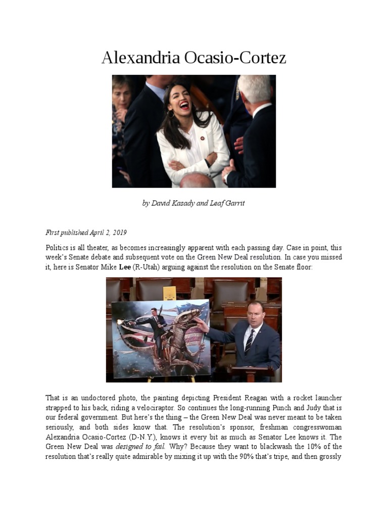 Alexandria Ocasio-Cortez | PDF | Politics | Social Science