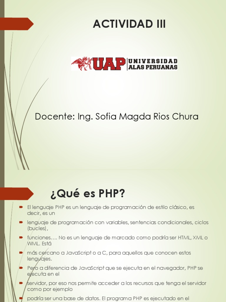 Programación e Informatica | PDF | Php | Servidor web