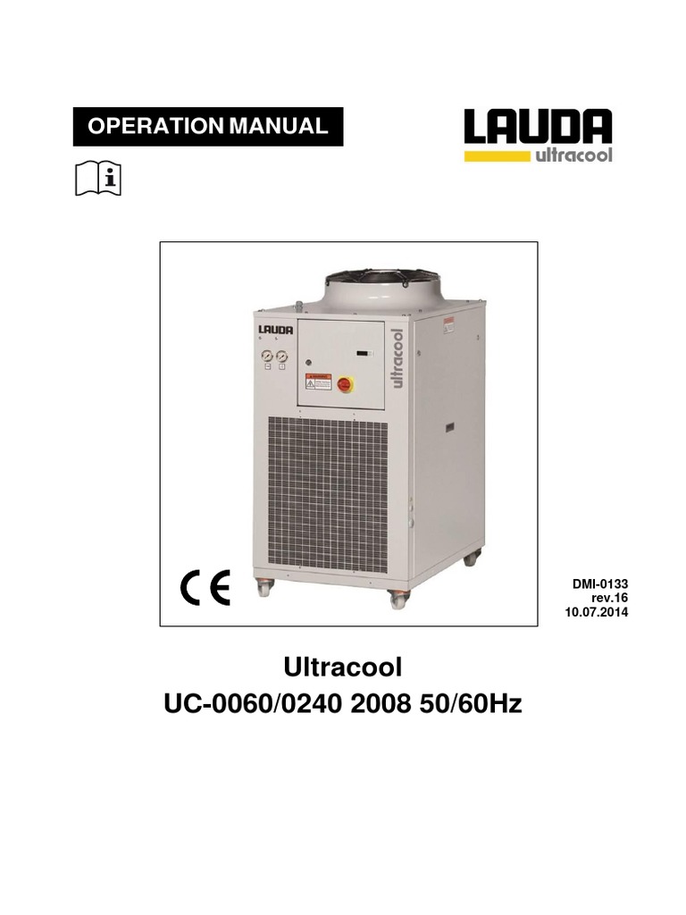 Lauda Ultracool UC-0060/0240 Manual | PDF | Switch | Thermostat