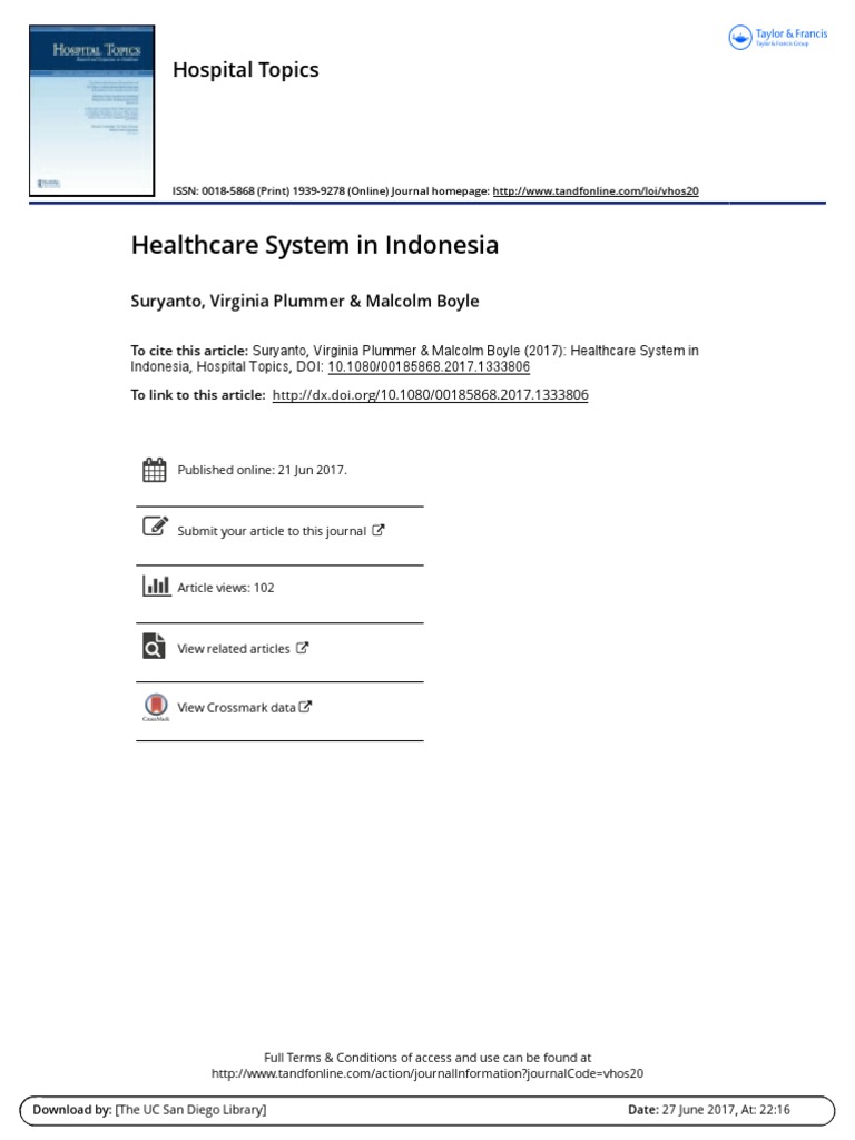 Healthcare System in Indonesia | PDF | Emergency Medical Services ...