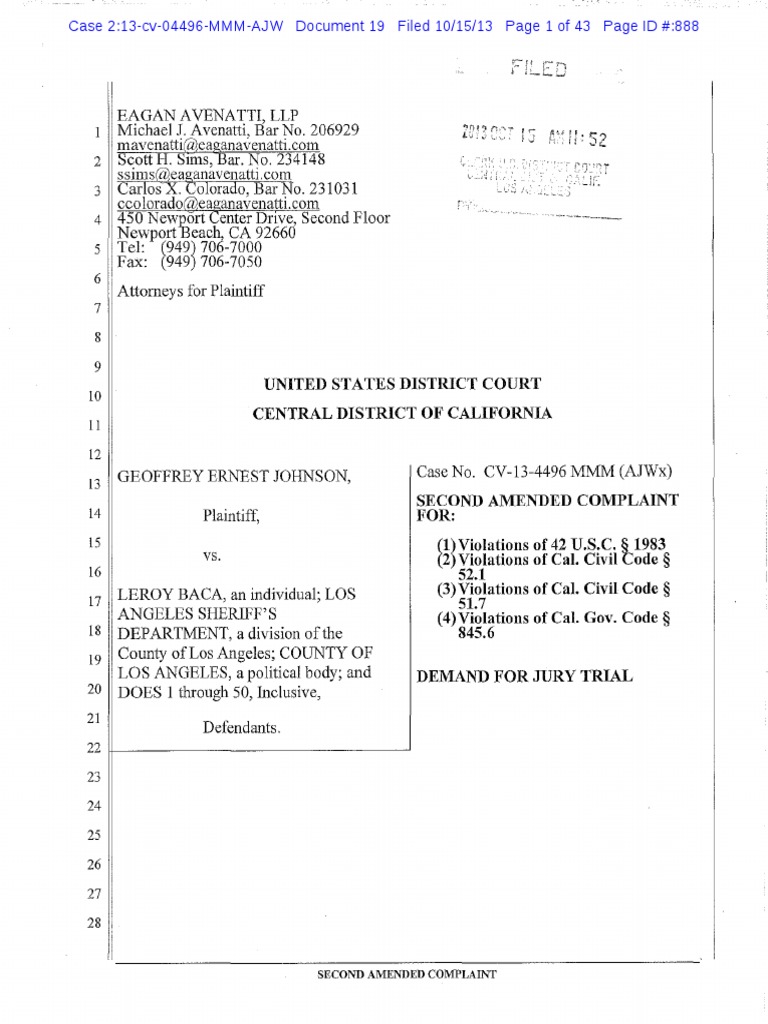 Geoffrey Ernest Johnson | PDF | Prison | Sheriffs In The United States