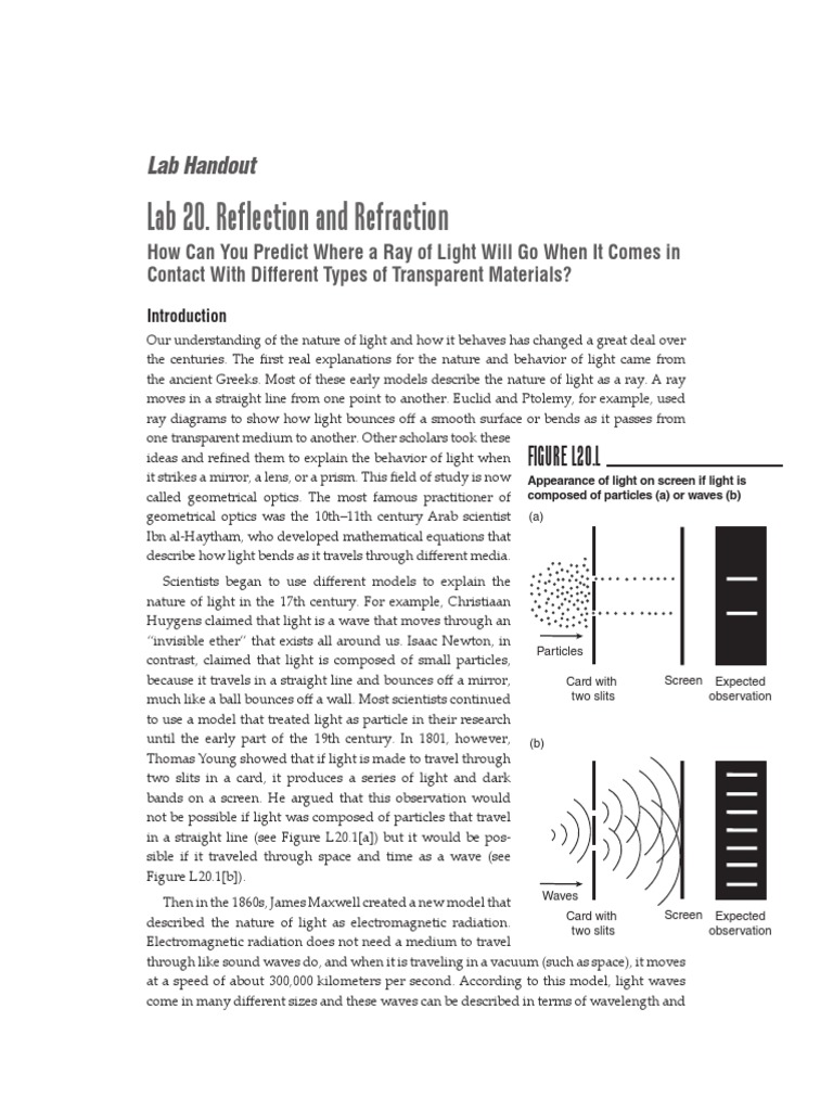 Physics Lab: Light Behavior | PDF | Light | Frequency