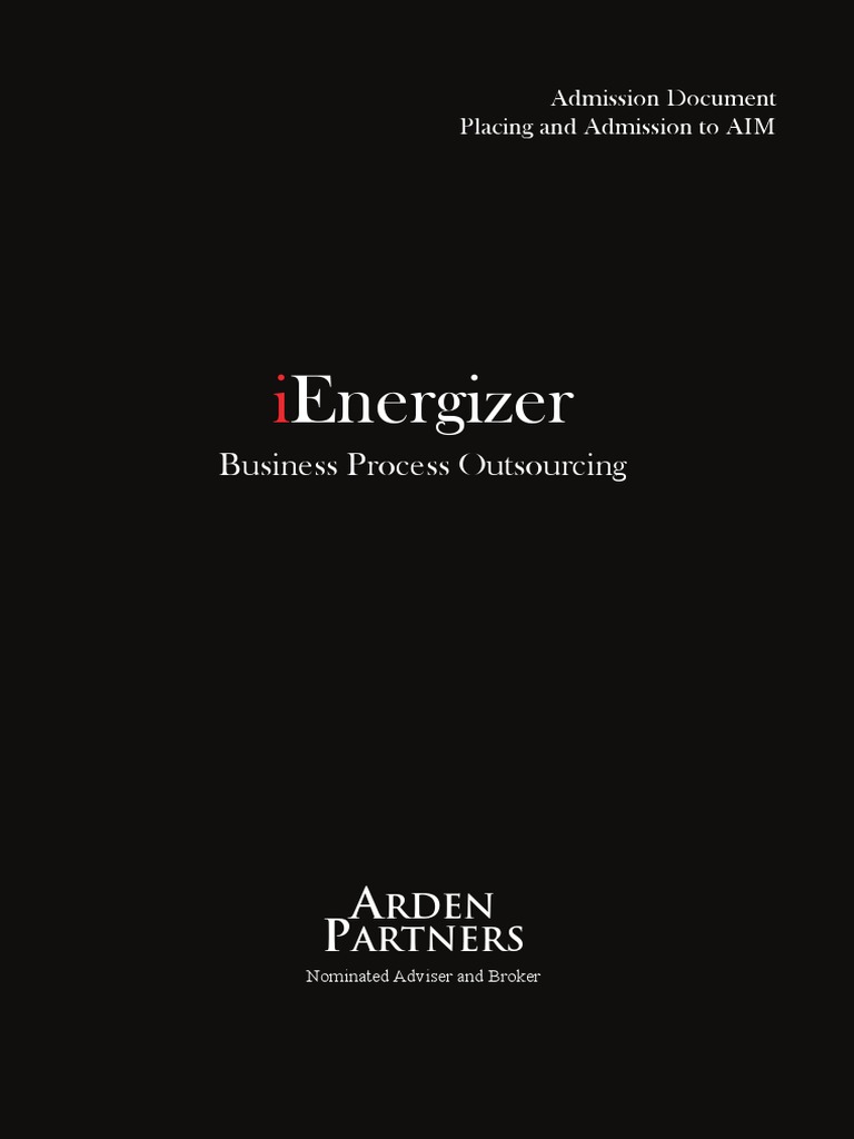 Documents - Ienergizer Admission Document 27 8 101 PDF | PDF | London Stock Exchange | Business ...