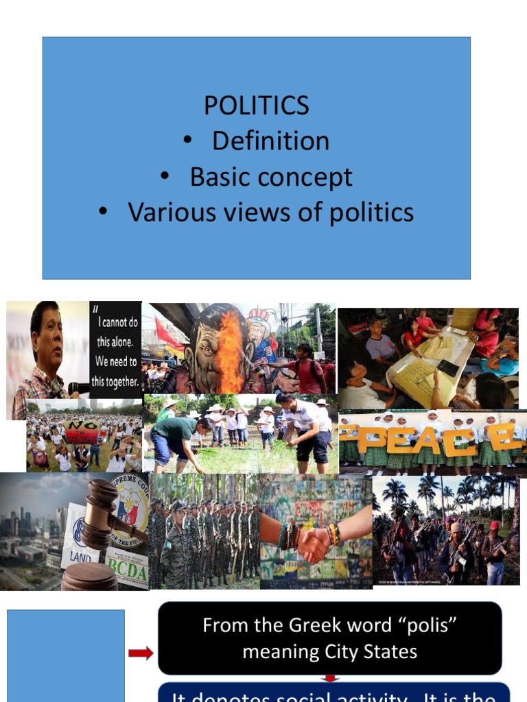 Politics - Definition - Basic Concept - Various Views of Politics | PDF ...
