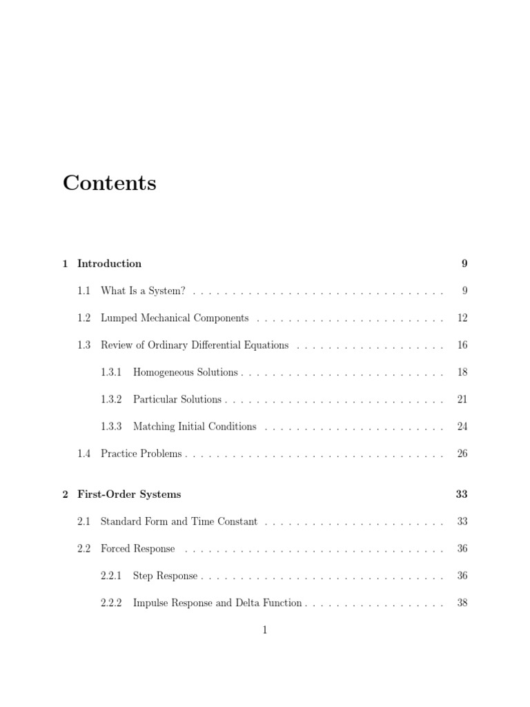System Dynamics and Control Fundamentals | PDF | Ordinary Differential ...
