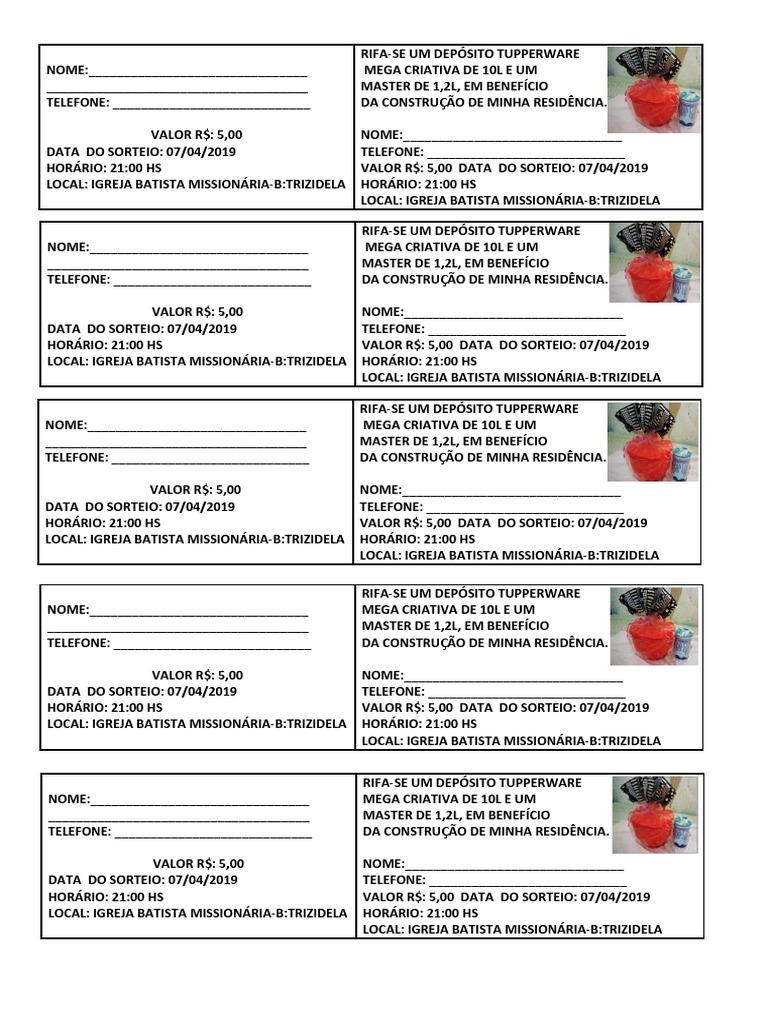 Formato De Rifa Para Editar Saiba Como Criar Um Modelo De Rifa No ...