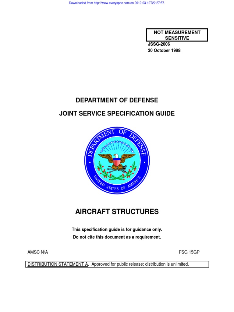 Department of Defense Joint Service Specification Guide: Aircraft ...