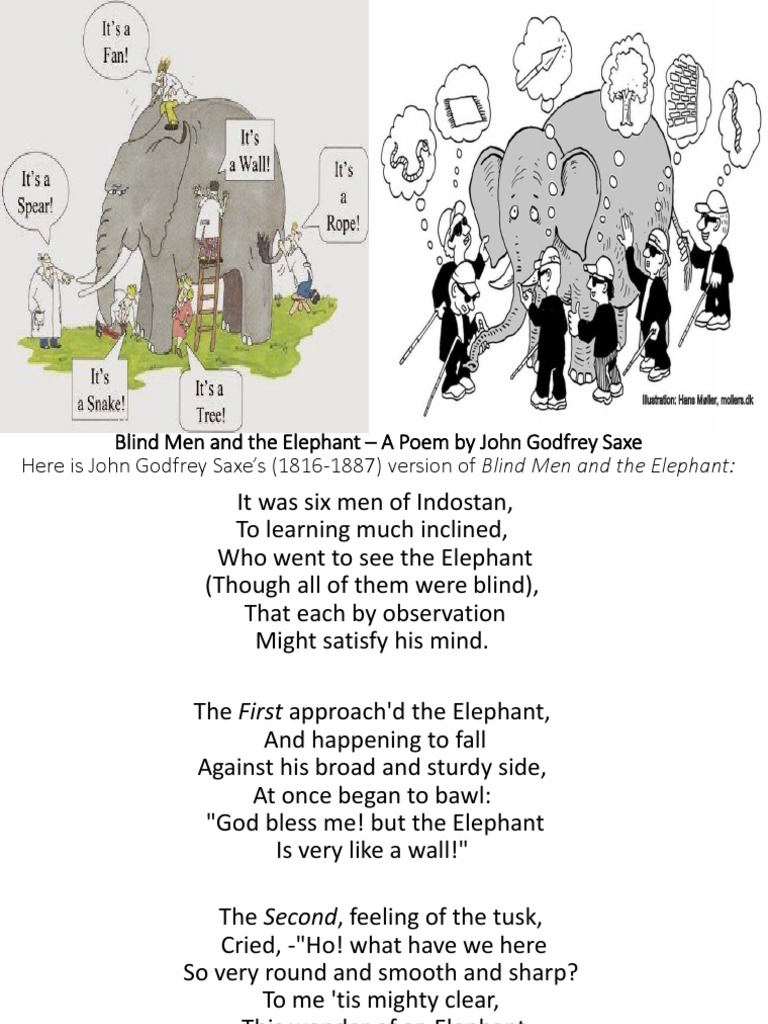 Six Blind Men and An Elephant | PDF | Elephant