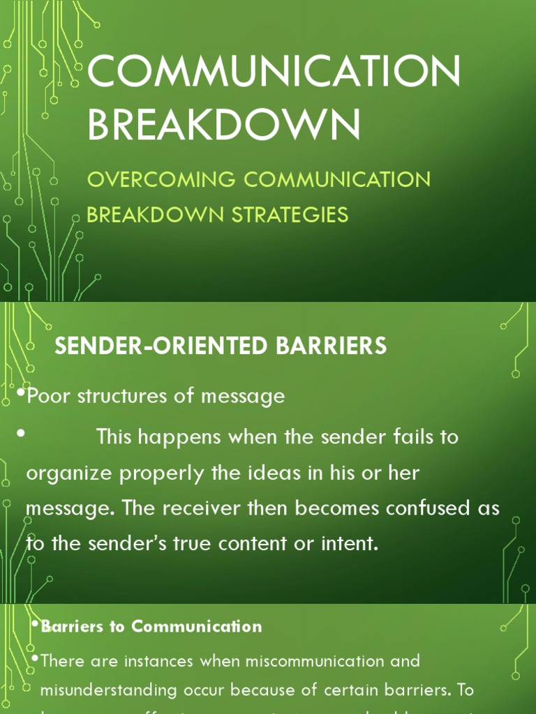 Communication Breakdown | PDF | Communication | Linguistics