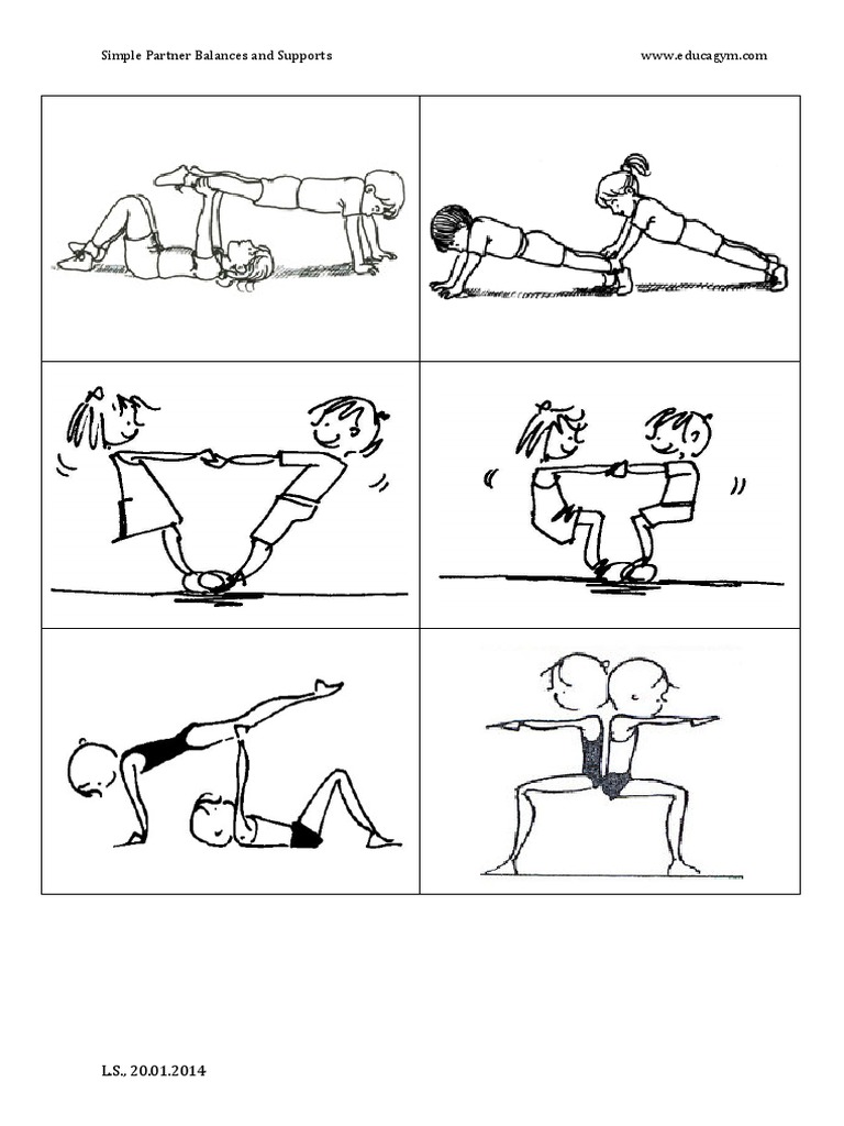 Simple Partner Balances in Gymnastics | PDF | Leisure
