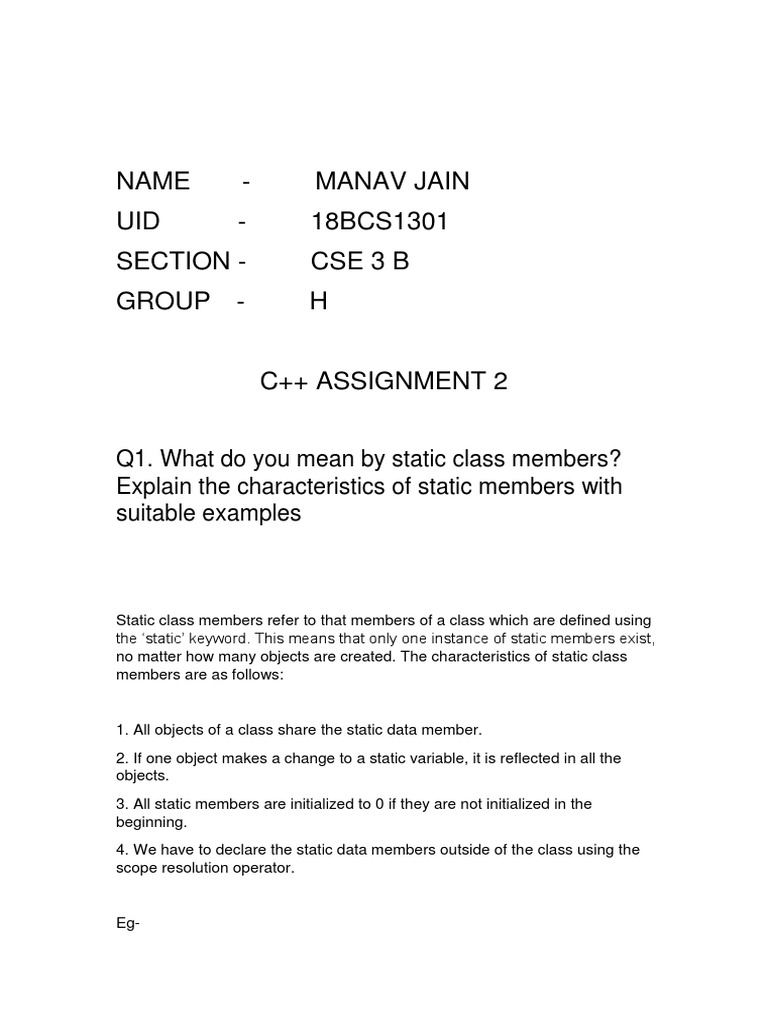 Manav | PDF | Constructor (Object Oriented Programming) | Programming