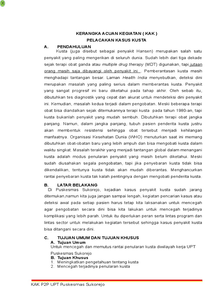 Kak Kasus Kusta | PDF