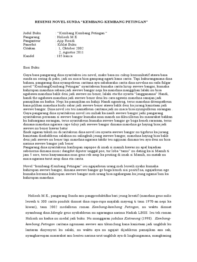 Resensi Novel Sunda | PDF