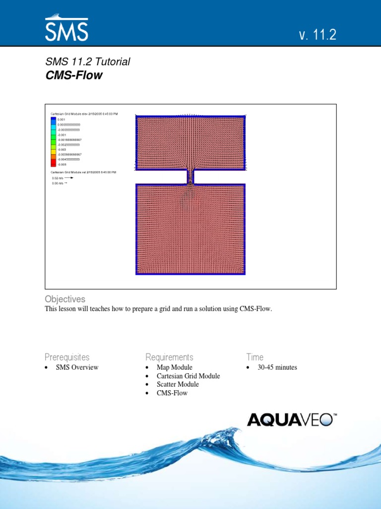 CMS-Flow: SMS 11.2 Tutorial | PDF | Teaching Mathematics | Nature