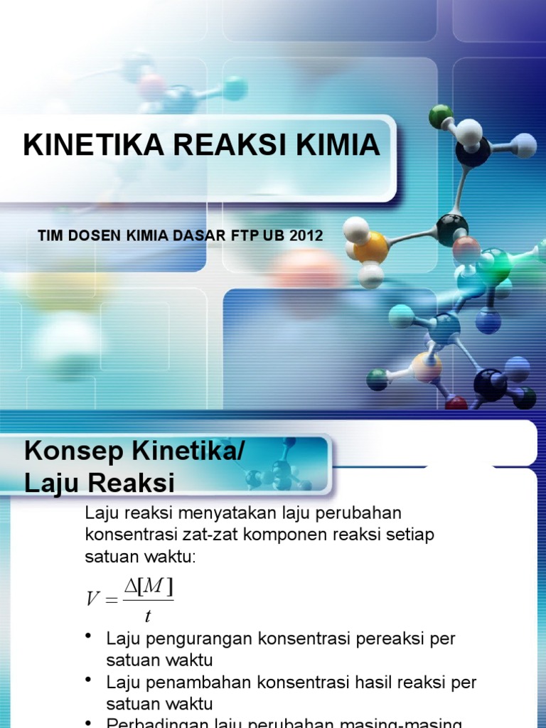 Kinetika Reaksi Kimia | PDF