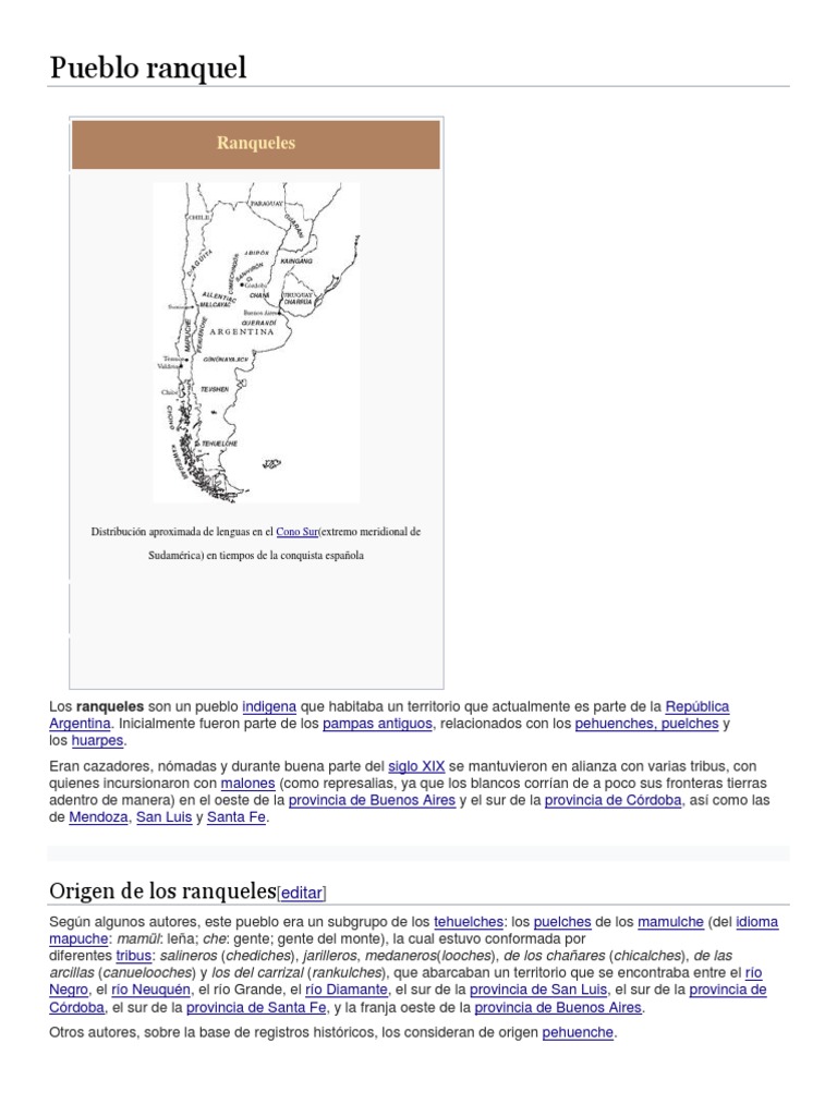 Ranqueles Tarea Leo | PDF | Chile | Argentina