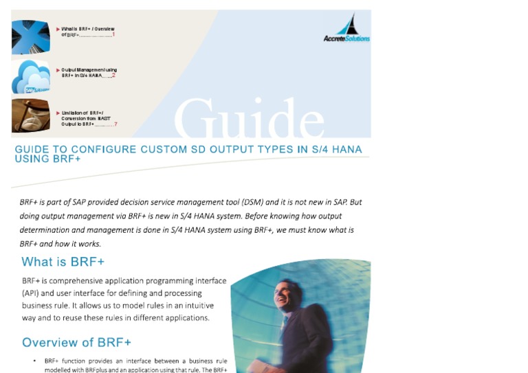 What Is Brf Overview Of Pdf