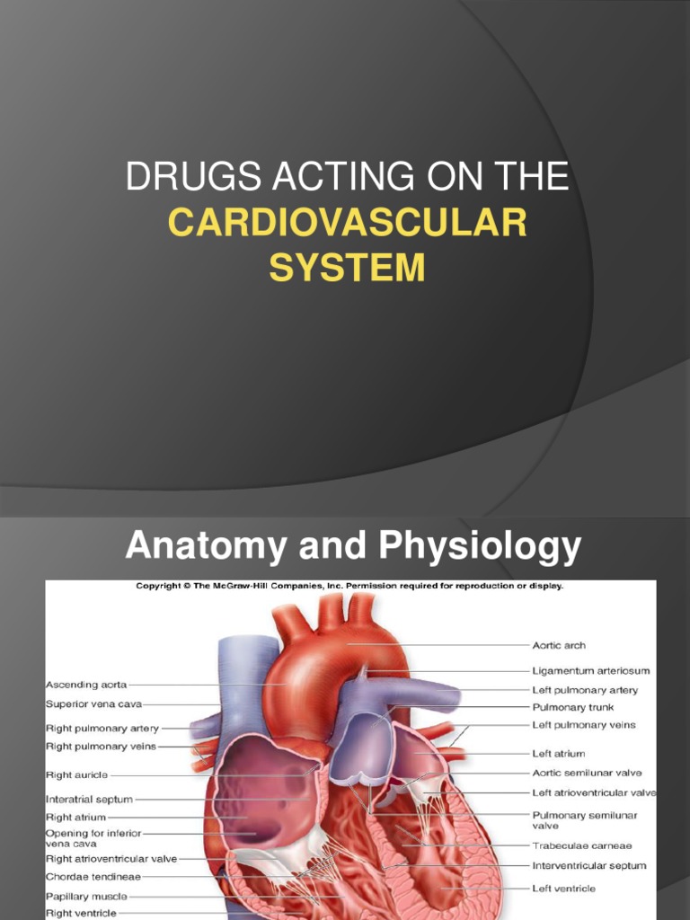Cardiovascular Drugs: Classification & Effects | PDF | Angiotensin | Heart