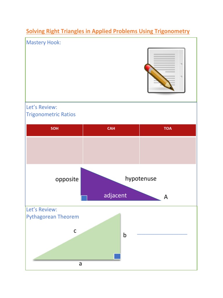 Guided Notes | PDF | Trigonometric Functions | Trigonometry
