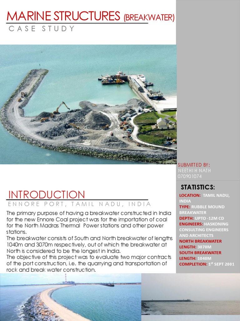 Marine Structures (Breakwater) | PDF | Coast | Oceanography